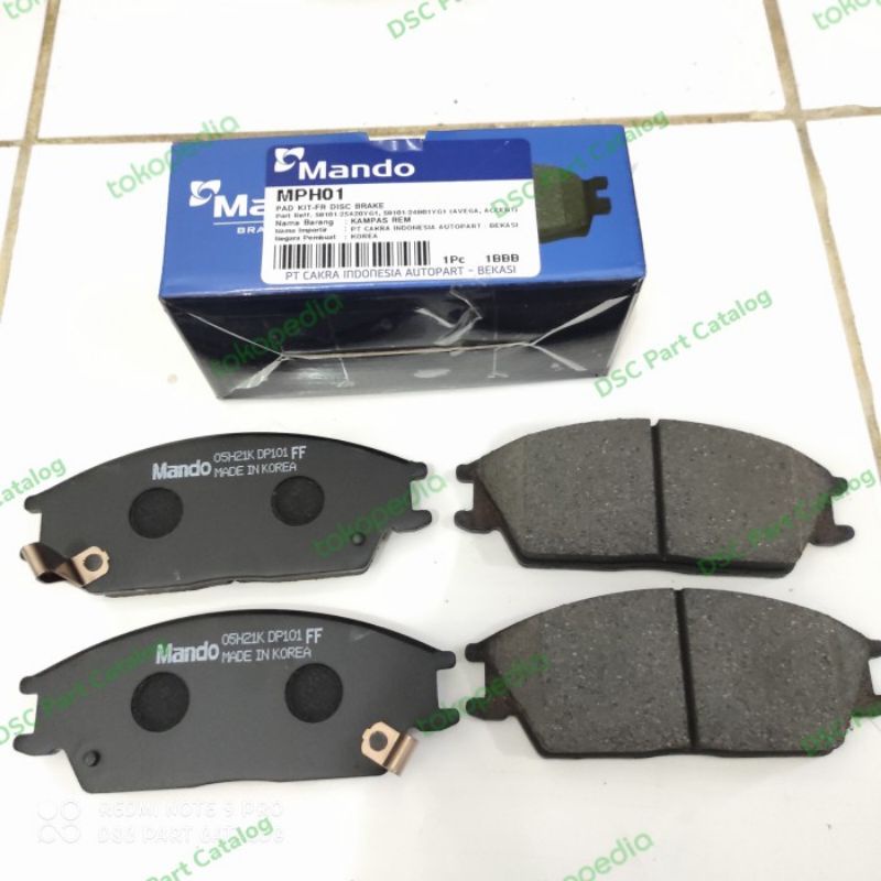 Jual Kampas rem DEPAN Hyundai Accent Verna Avega Getz Cakra Excell 2 ...