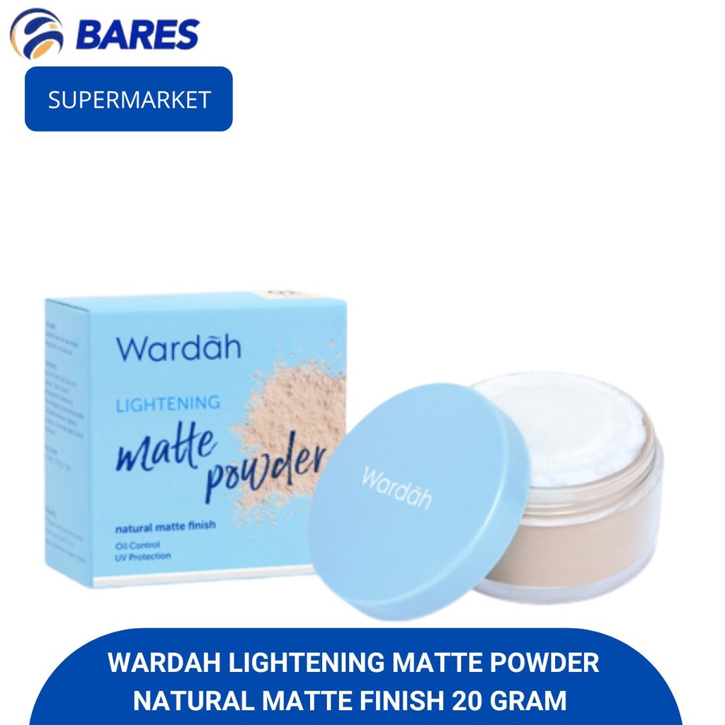Jual Wardah Lightening Matte Powder 01 Light Beige 20 Gram | Shopee ...