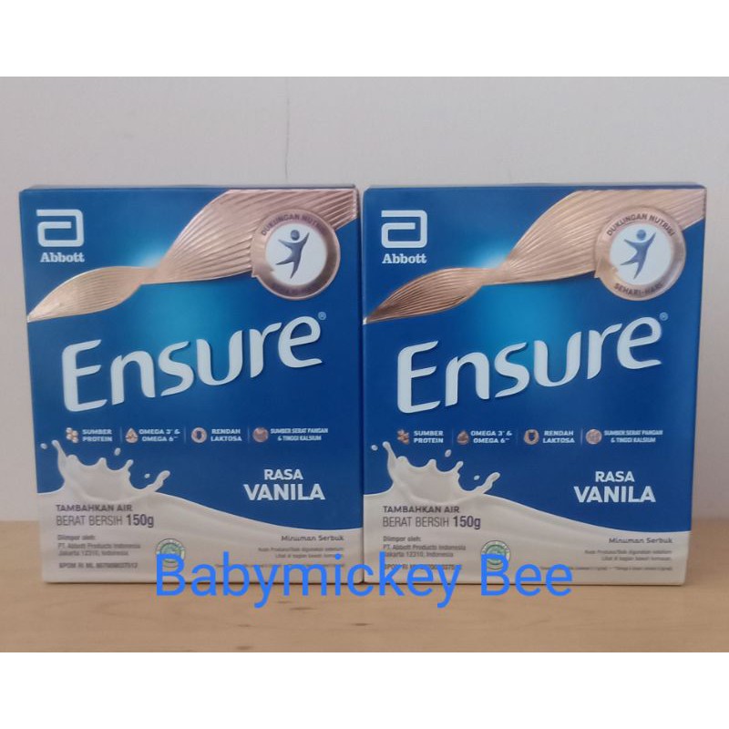 Jual ensure vanilla 150g | Shopee Indonesia