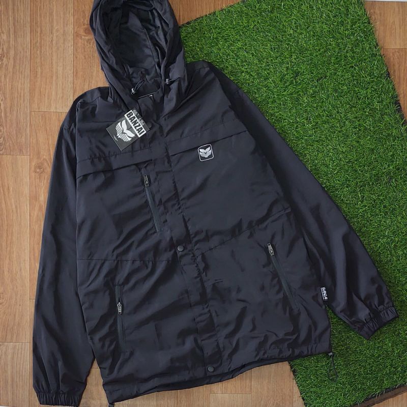 Jual JACKET PARCA TASLAN HITAM | Shopee Indonesia