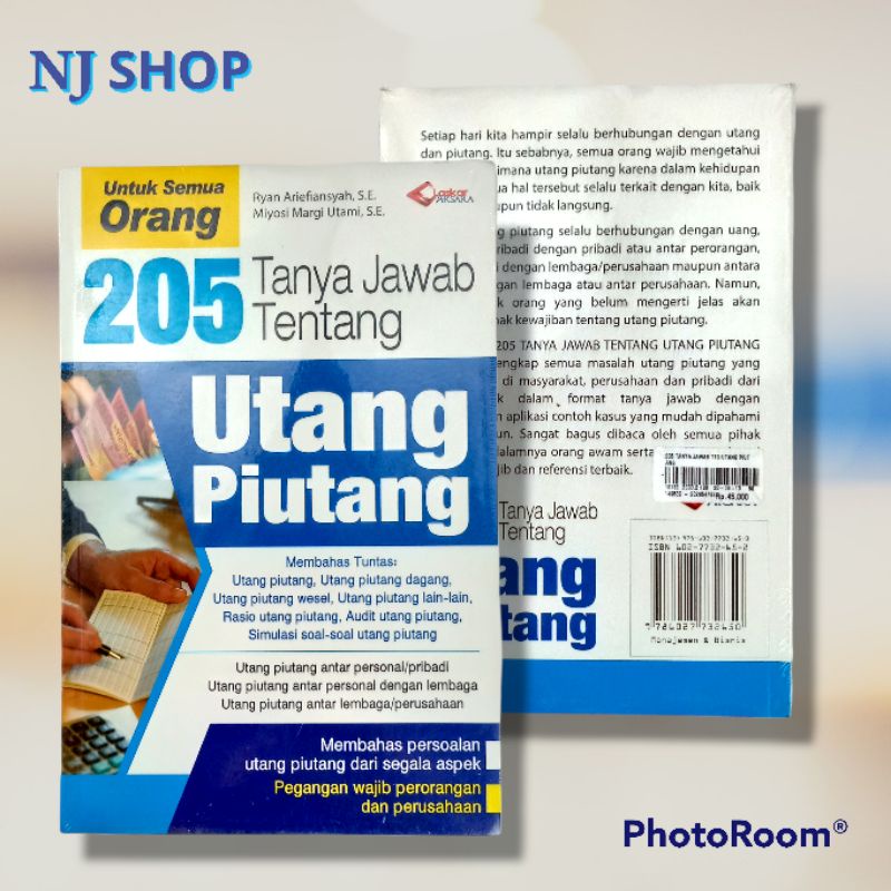 Jual [Buku Original] - 205 TANYA JAWAB TENTANG UTANG PIUTANG | Shopee ...