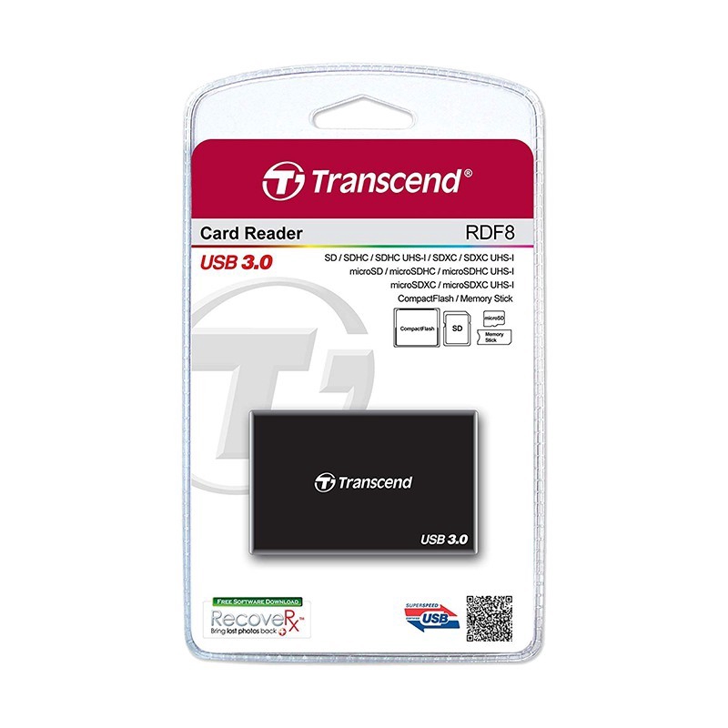 Jual TRANSCEND RDF8 Card Reader - USB 3.1 Gen 1, Kompatibilitas ...