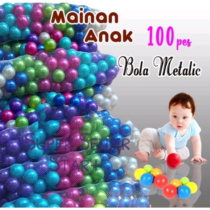 Jual MANDI BOLA WARNA METALIK/BOLA MANDI ANAK/BOLA METALIC/BOLA METAL ...
