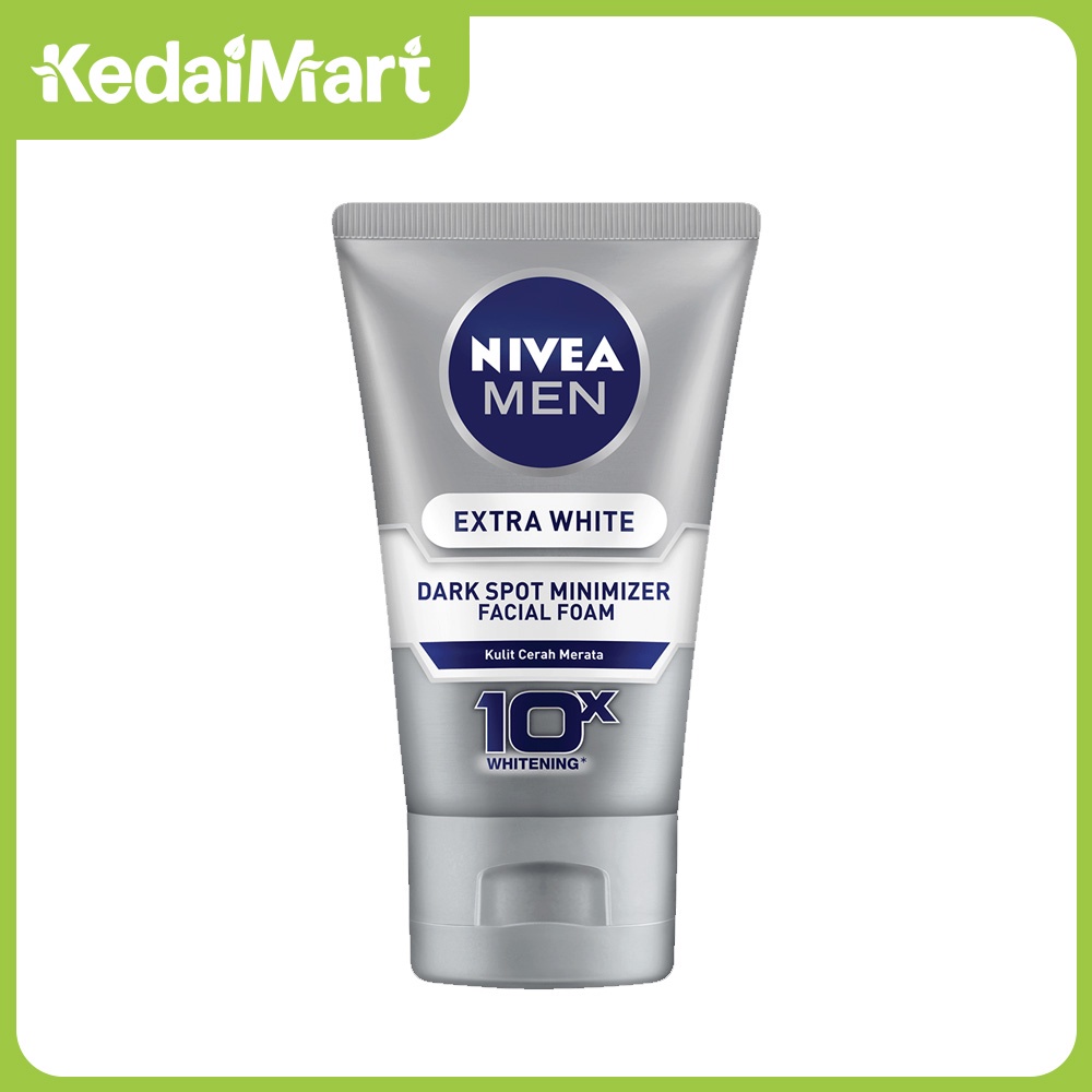 Jual Nivea Fac.Foam For Men Extra White Dark Spot Tub 100 ml | Shopee Indonesia