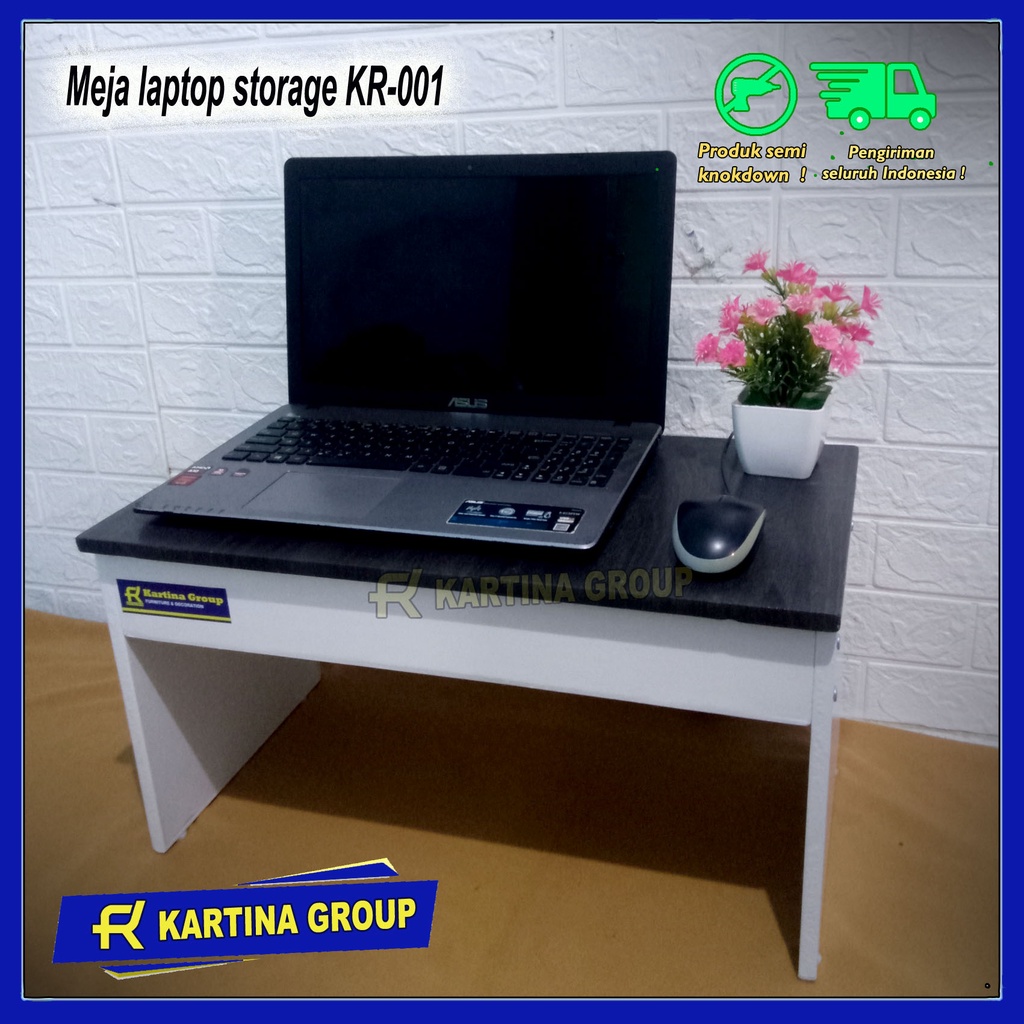 Jual Meja belajar / Meja laptop lesehan storage KR001 Simpel minimalis ...
