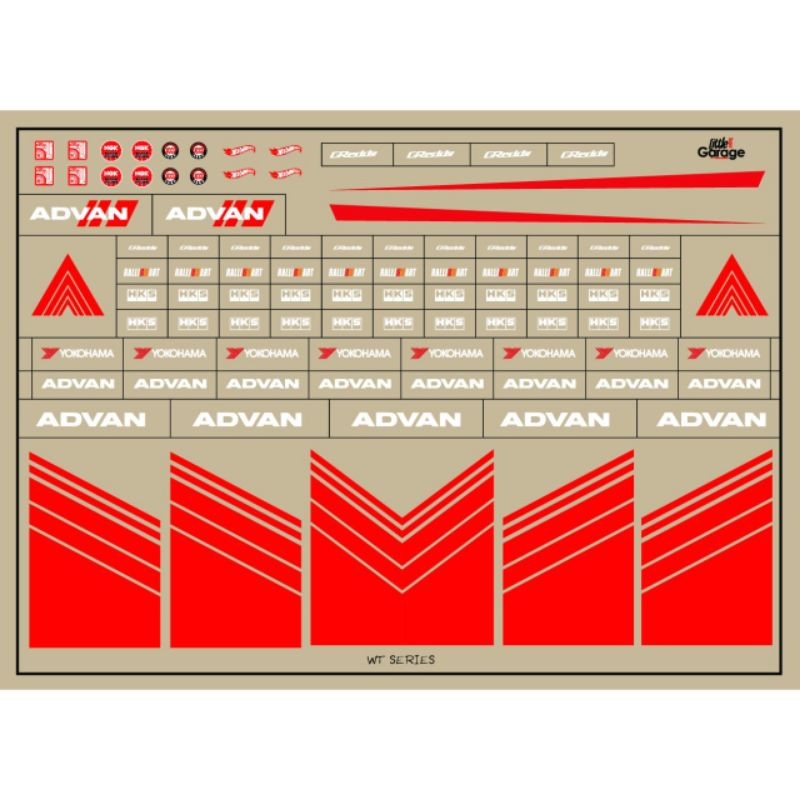 Jual DECAL WHITE TONER MOTIF ADVAN SKALA 64 UNTUK HOTWHEELS MAJORETTE ...