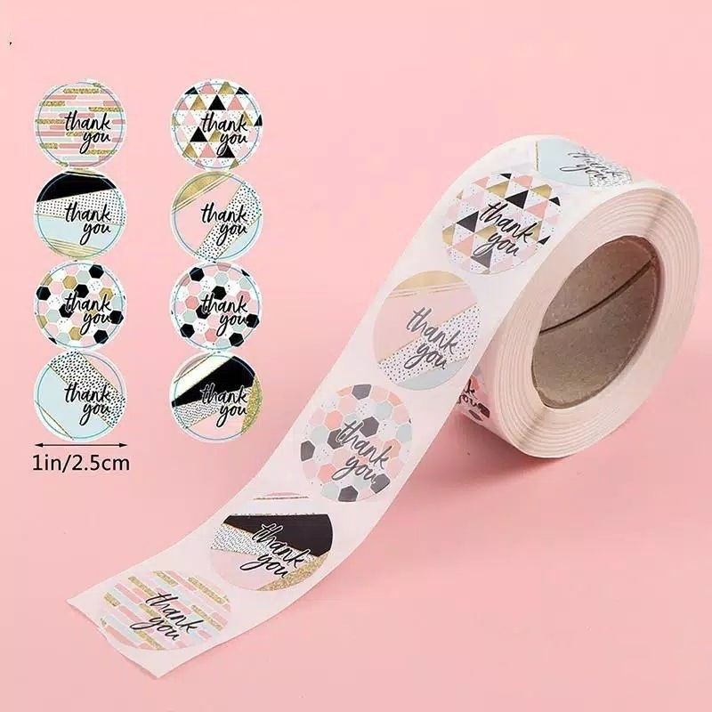 Jual Stiker Thank you / Stiker Hampers isi 100 pcs | Shopee Indonesia