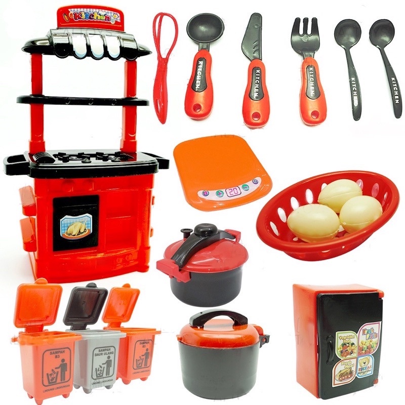 Jual Mainan Masak-Masakan Peralatan Dapur Lengkap/ Kitchen Cook Set ...