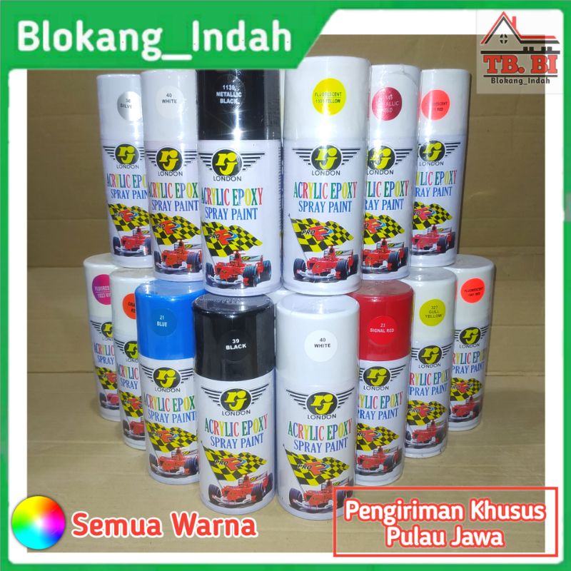 Jual Pilox RJ London 300cc Warna Standar & Metallic / Cat Semprot RJ ...