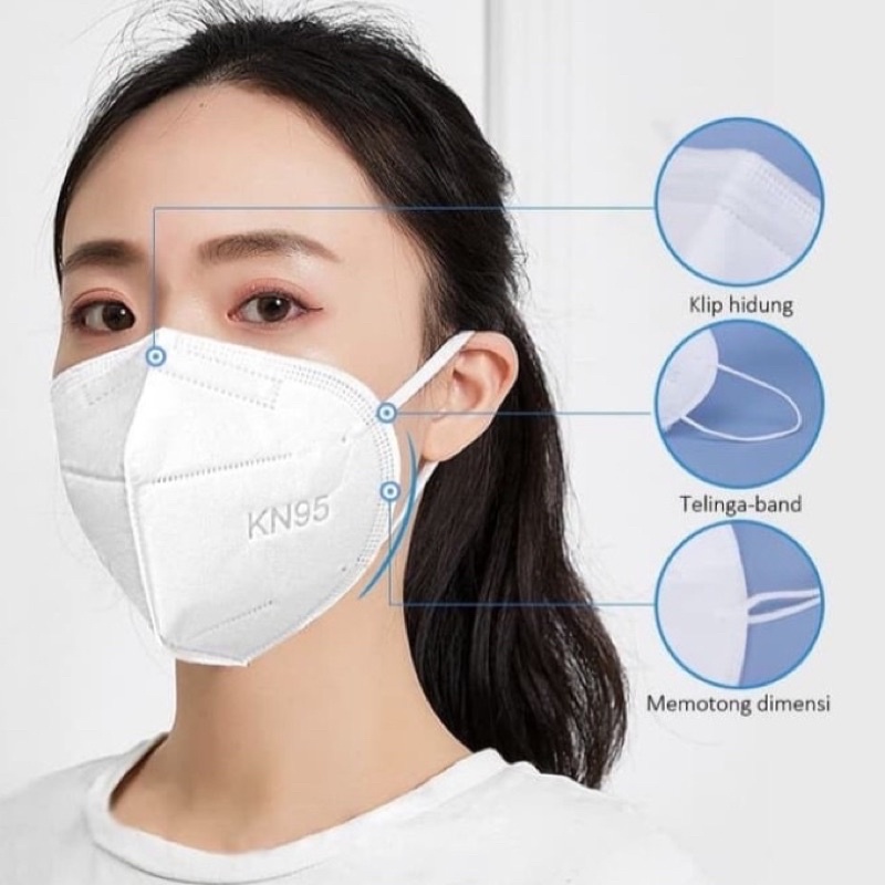Jual MASKER KN95 5 PLY ISI 50PICS - DIPOSABLE FACE MASK 5PLY MASKER KAWAT LUAR | Shopee Indonesia