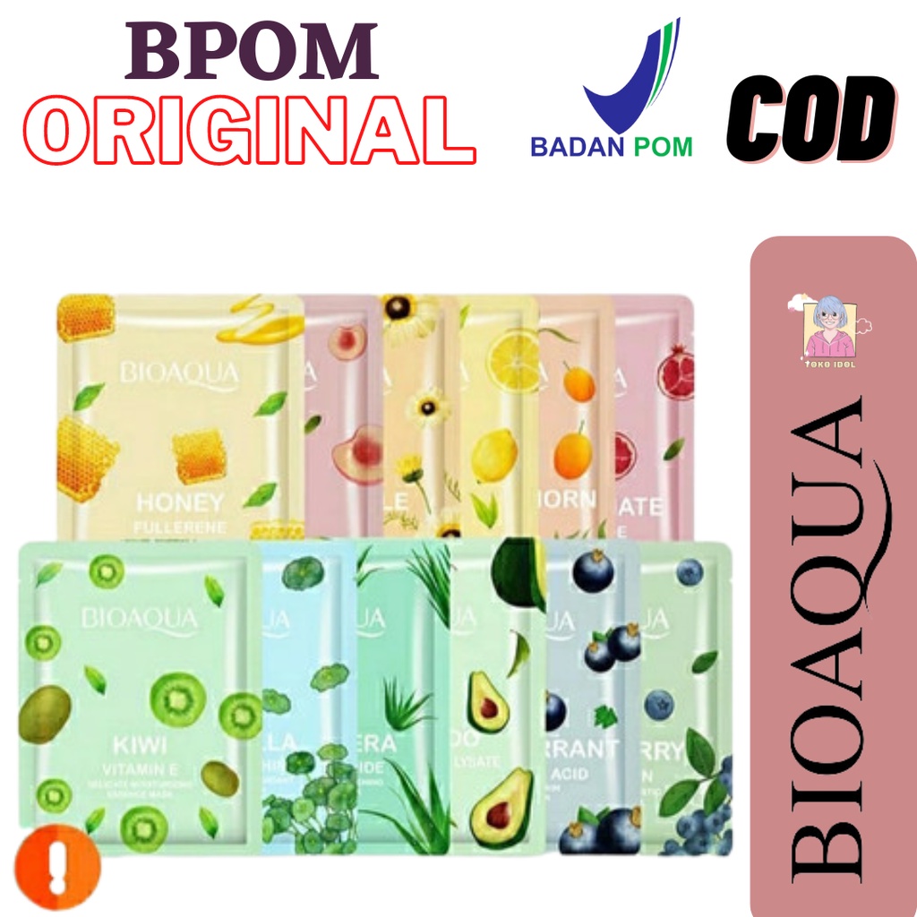 Jual (BPOM) BIOAQUA SHEET MASK,SHEET MASK BIOAQUA BPOM,BIOAQUA ORIGINAL ...
