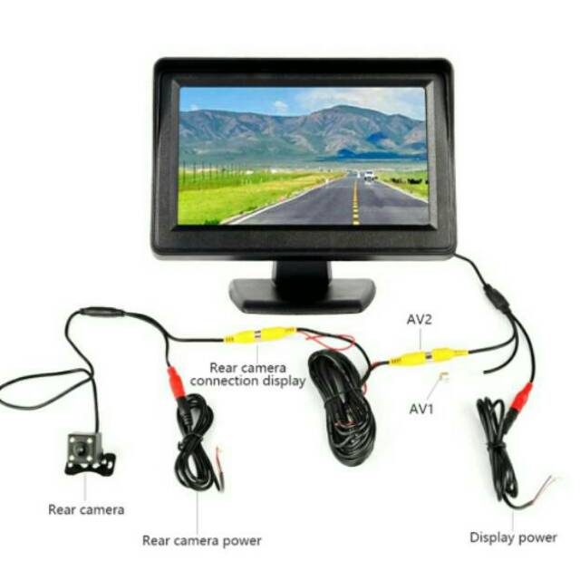 Jual LCD Monitor 4,3 inch dan 5 inch untuk monitor kamera parkir atau ...