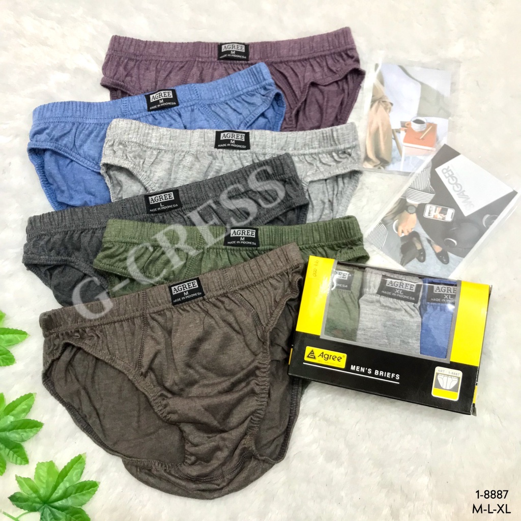 Jual CD Pria Dewasa Agree M, L, XL, XXL/Celana Dalam Cowok Brief/Sempak ...