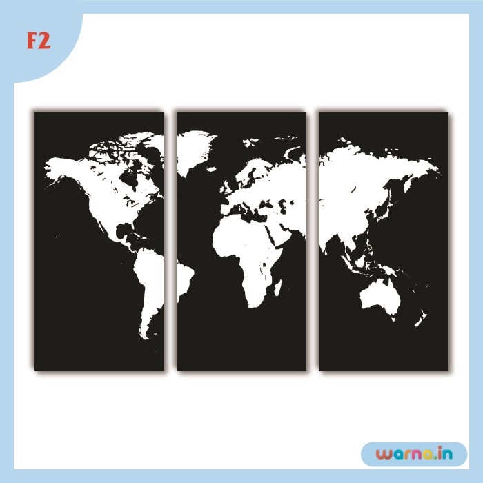 Jual Peta Dunia / World Map - Hiasan / Pajangan Dinding Shabby Chic ...