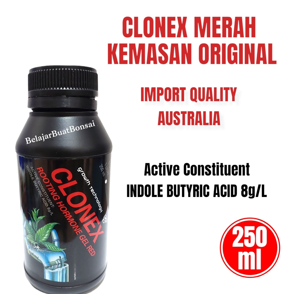 Jual CLONEX ROOTING HORMONE GEL RED KEMASAN PABRIK 250ML | Shopee Indonesia