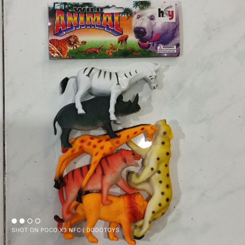 Jual Mainan Hewan Karet Zoo Animal Collection | Shopee Indonesia