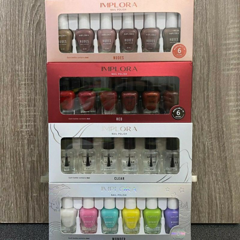 Jual (Bpom) Kutek Implora Nail Polish [1 Bok Isi 6 Pcs] | Shopee Indonesia
