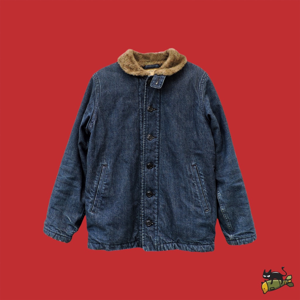 Jual UES N-1 Deck Denim Sanforized Jacket | Shopee Indonesia