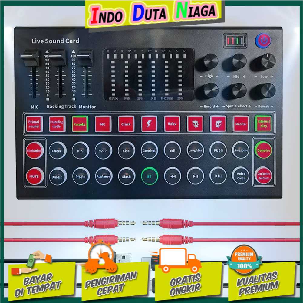 Jual IDN TECH - MOOER Mixer USB Sound Card Live Broadcast Recording ...