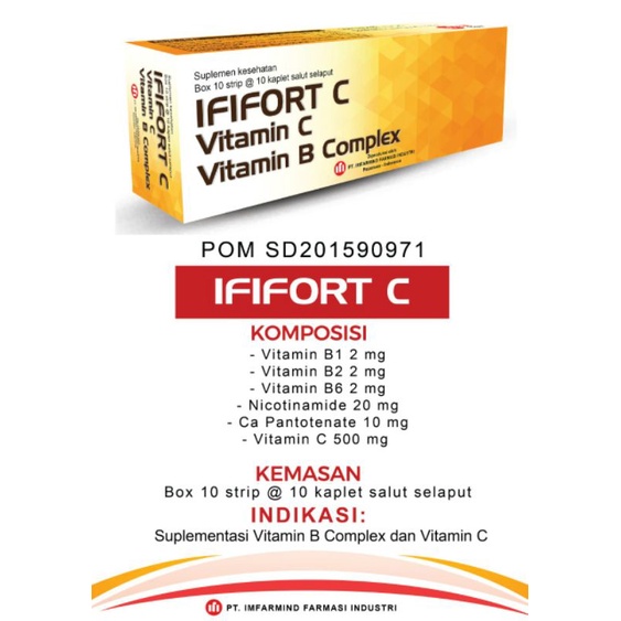 Jual Vitamin C multivitamin IFIFORT C | Shopee Indonesia
