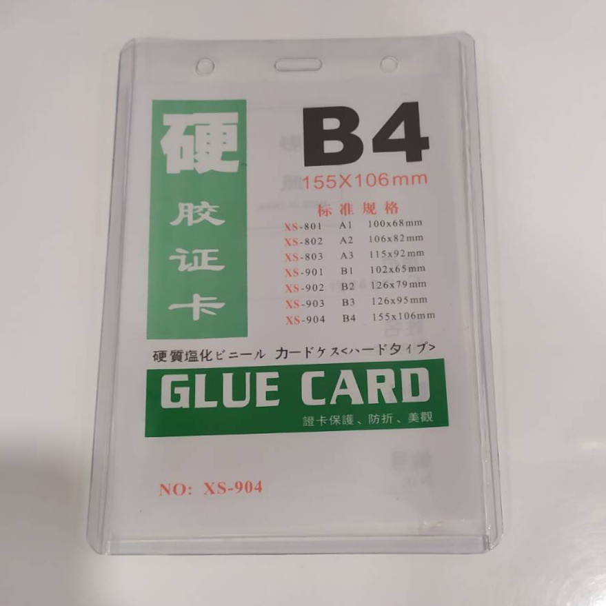 Jual Name Tag Plastik / Tempat ID Card Portrait / Berdiri Super Clear ...