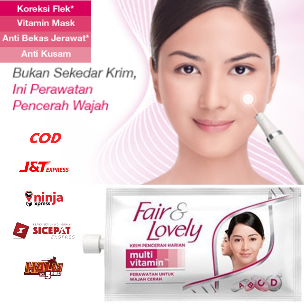 Jual Fair & Lovely Krim Pencerah Harian (Kemasan Sachet) | Shopee Indonesia