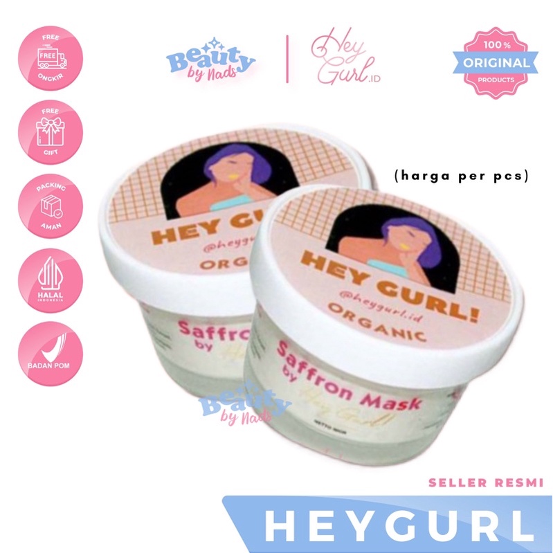 Jual BEAUTYBY.NADS | MASKER HEYGURL.ID SAFFRON MASK ORGANIK VIRAL ...