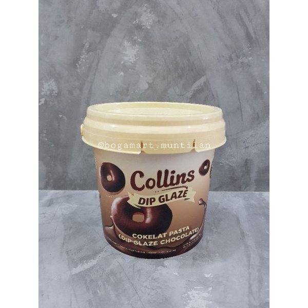 Jual Collins Dip Glaze Cokelat 1kg / Colins Coklat / Colin Chocolate ...