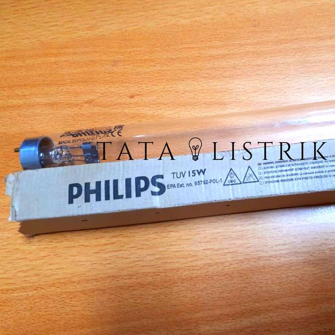 Jual Philips Tuv 15W Slv/25 Lampu Uvc Germicidal Steril Anti Virus G15T8 | Shopee Indonesia