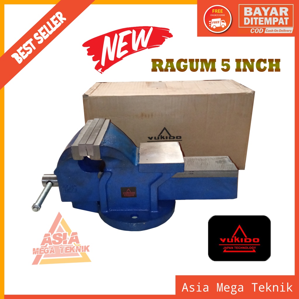 Jual Catok Ragum Paron Amyung 5” 5 Inch YUKIDO HEAVY DUTY | Shopee ...