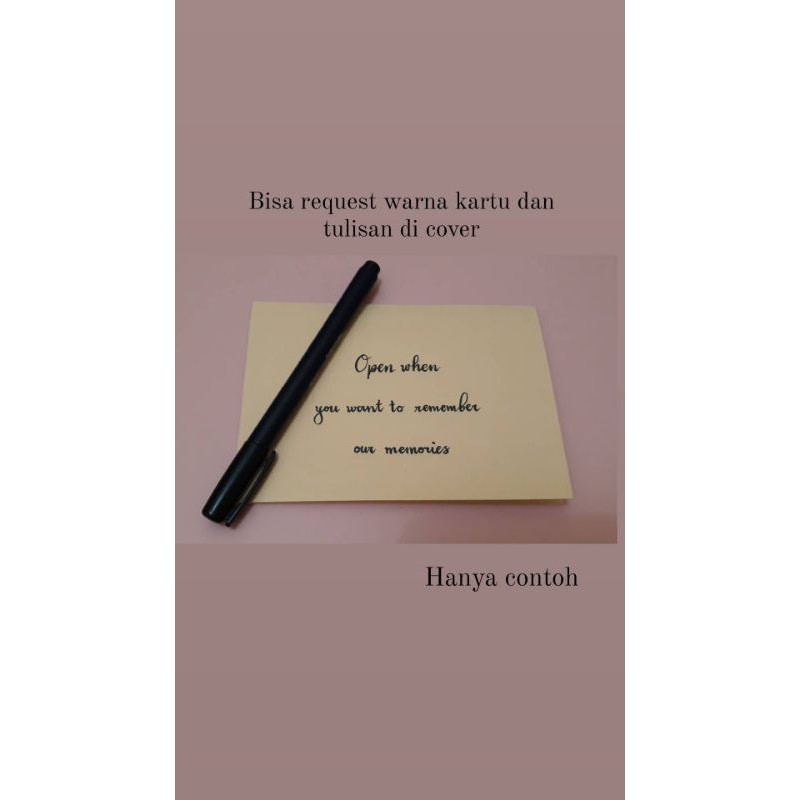Jual Kartu ucapan / Greeting card. Bisa request warna kartu dan isi ...