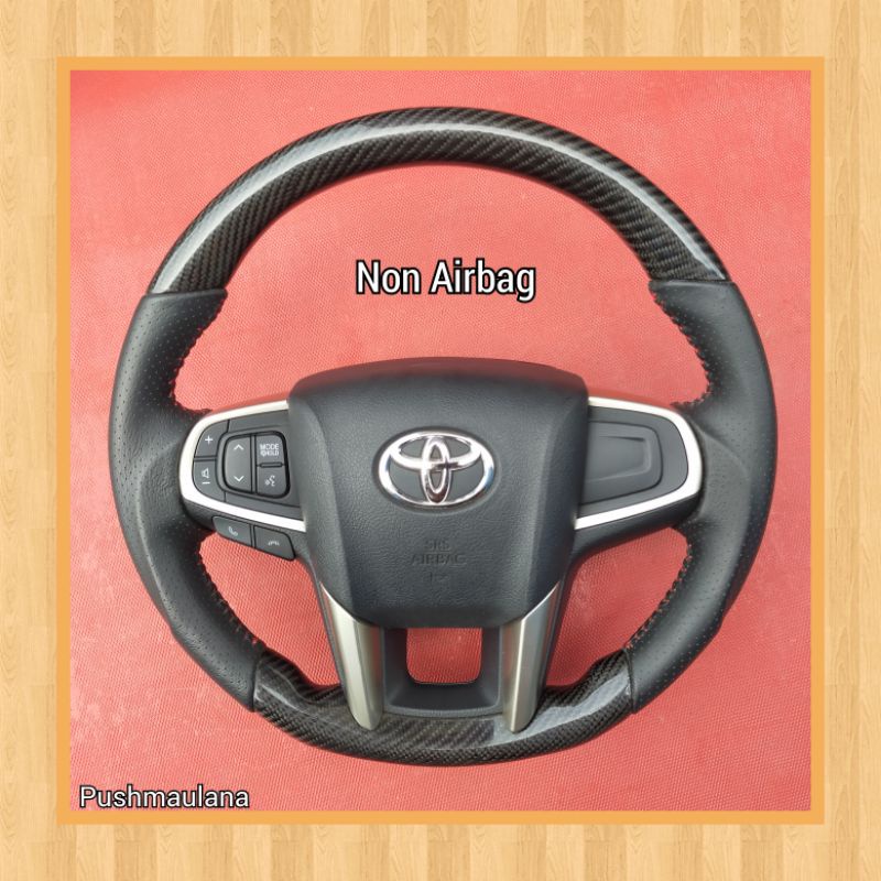 Jual Setir Inova reborn Non Airbag Karbon kevlar - Stir Carbon Keplar ...