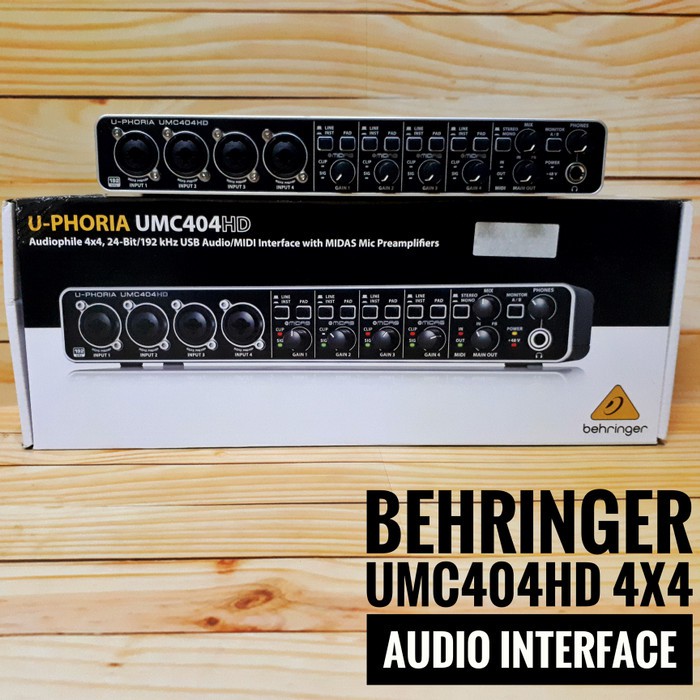 Jual BEHRINGER U-PHORIA UMC404HD SOUNDCARD | Shopee Indonesia