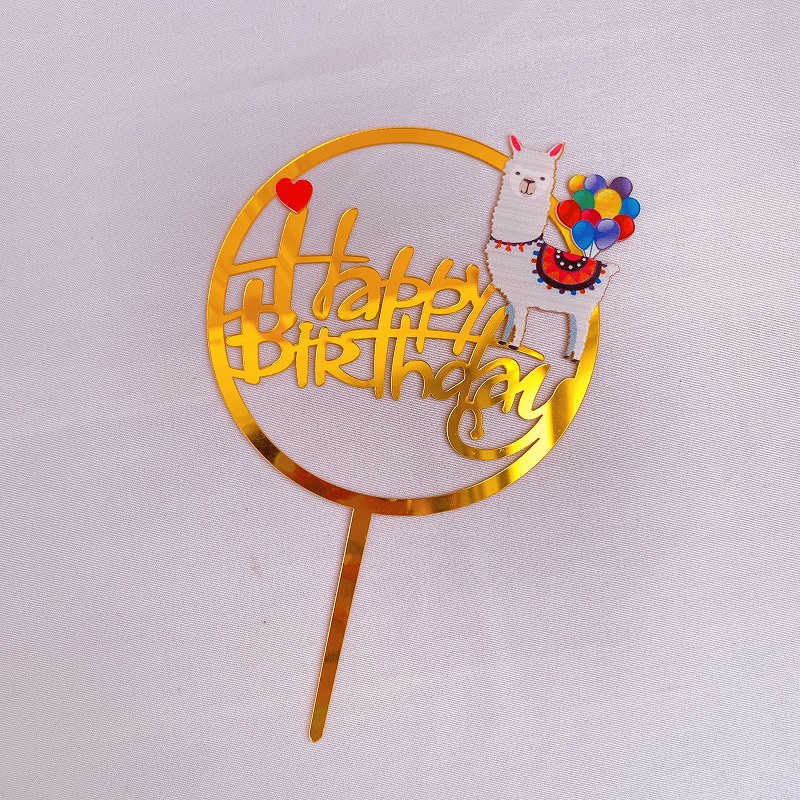Jual Cake Topper HBD Happy Birthday Acrylic Besar [1 Pcs] | Shopee ...