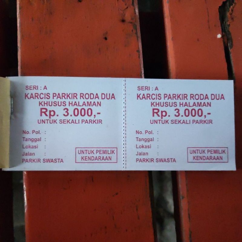Jual Karcis parkir motor 3ribu | Shopee Indonesia
