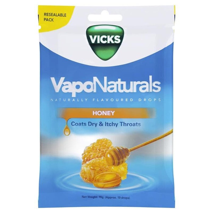 Jual Vicks Vapo Naturals Naturally Flavoured Cough Lozenges Honey ...