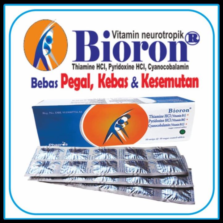 Jual Bioron Vitamin Neurotropik 1 Box | Shopee Indonesia