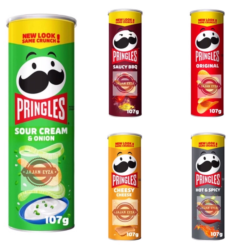 Jual pringles potato crisps / pringles ori / pringles cheesy cheese ...