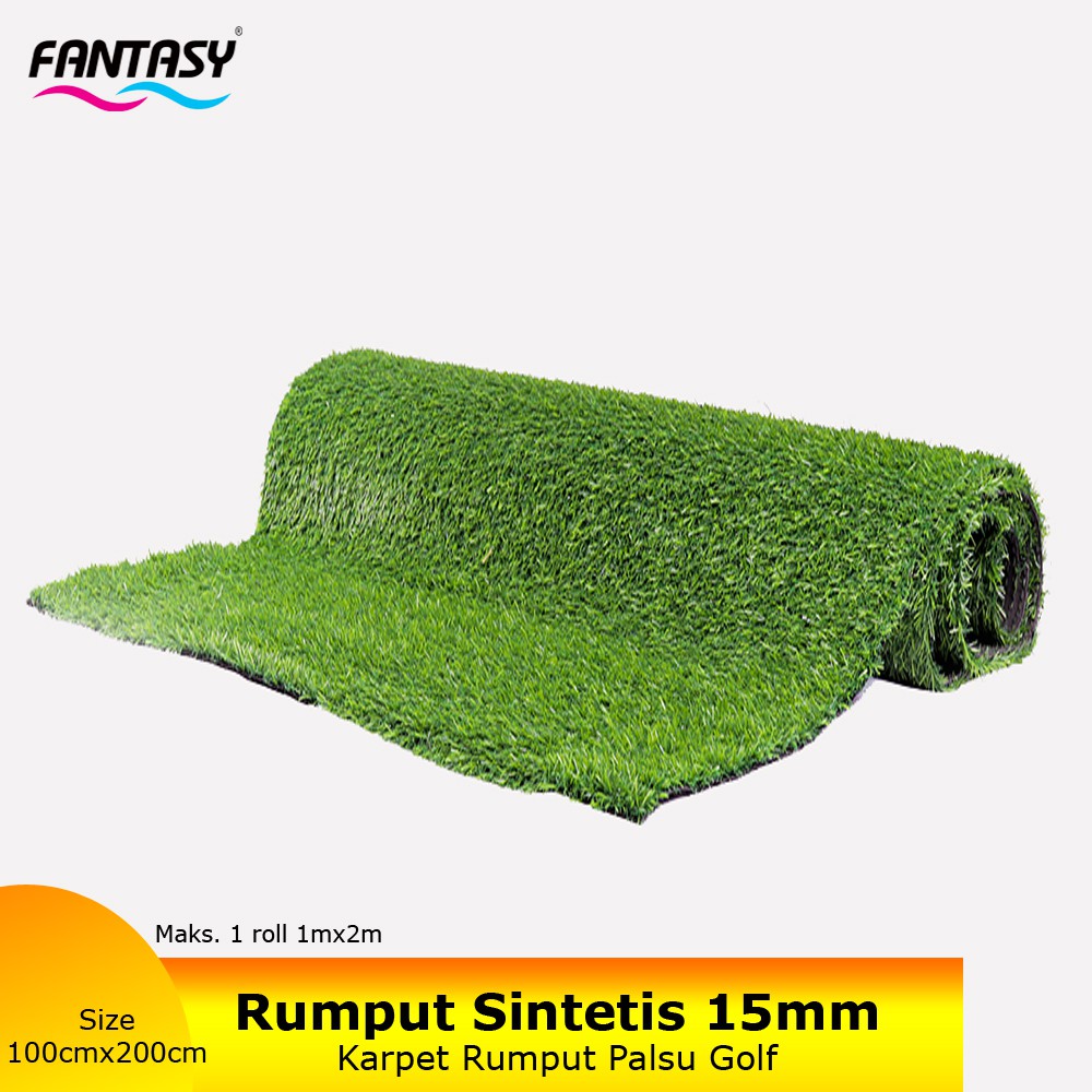 Jual Fantasy Karpet Rumput Palsu Artificial 1x2m Tebal 15mm Rumput ...