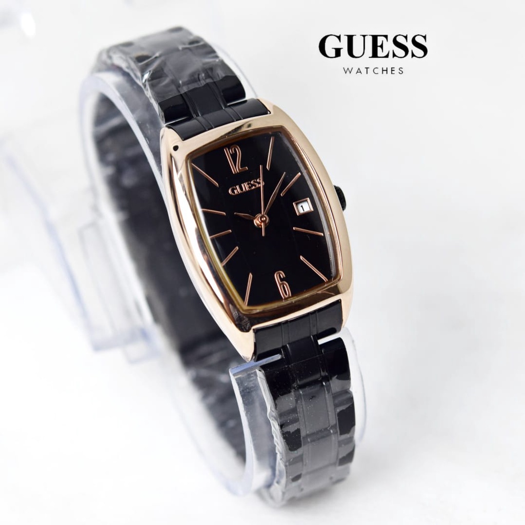 Jual Jam Tangan Wanita Guess 3704HB Tali Rantai Tanggal Aktif Free Box ...