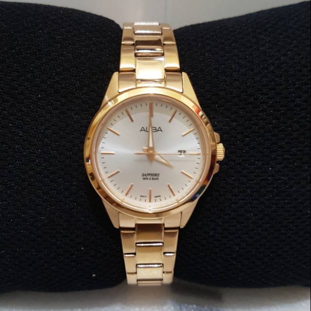 Jual Jam tangan alba AH7S38X1 wanita original rosegold ( kaca sapphire ...