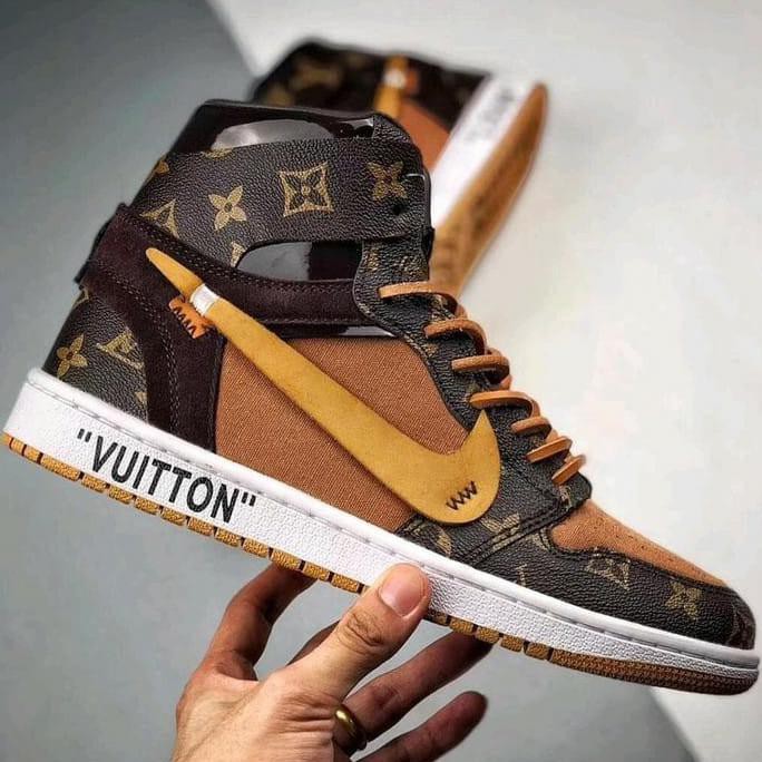 Jual NIKE AIR JORDAN 1 RETRO HIGH X LOUIS VUITTON LV X OFF WHITE ...