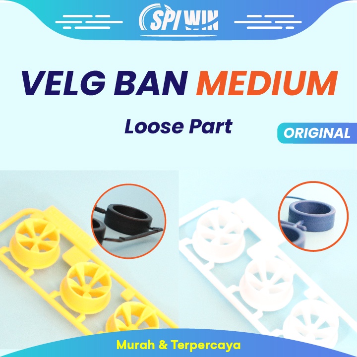 Jual Ban Velg Tamiya ORIGINAL 5 Spoke Hard Loose Part Loose Kit ...