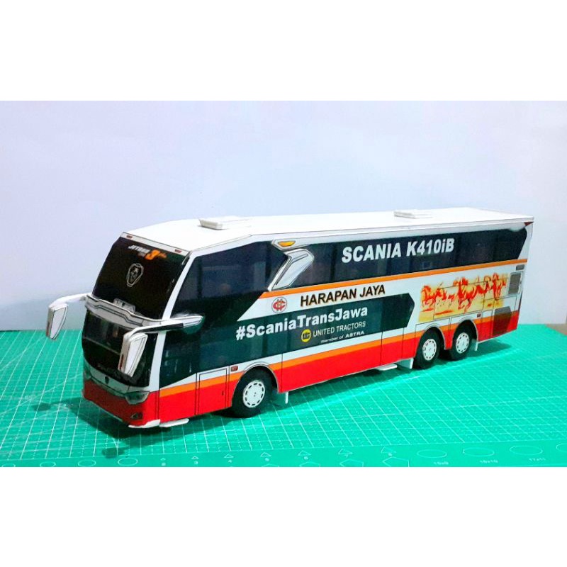Jual Miniatur Papercraft Bus Harapan Jaya Doubel decker Voyager ...