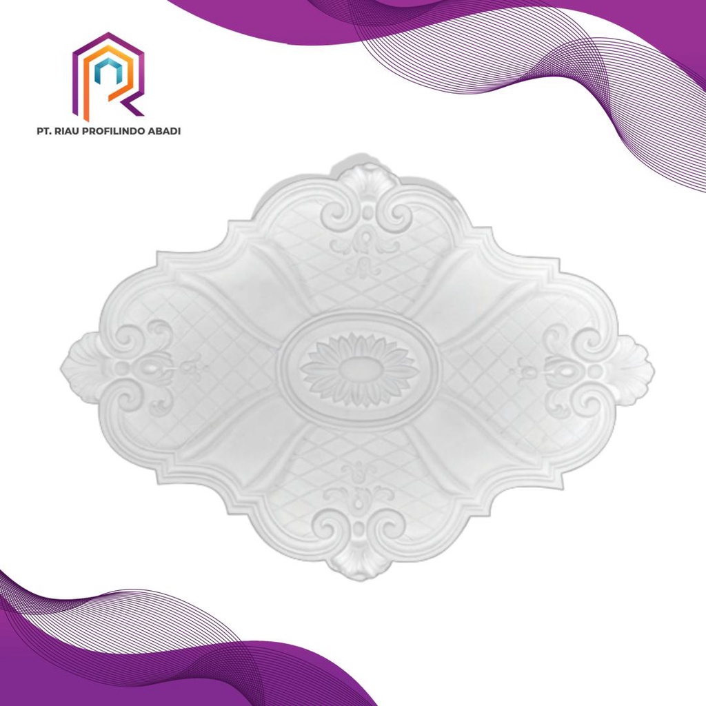 Jual Lis gypsum - lis profil gypsum - lis gypsum Panel Oval Mahkota ...