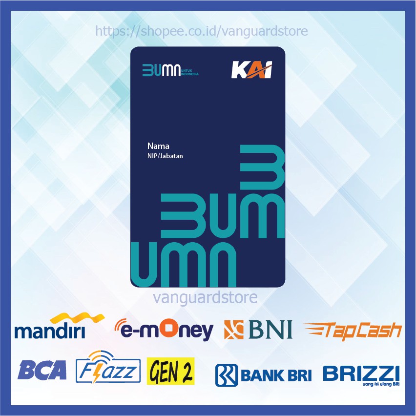 Jual KARTU E MONEY E TOLL ID CARD KAI NEW KARTU MANDIRI EMONEY BNI ...