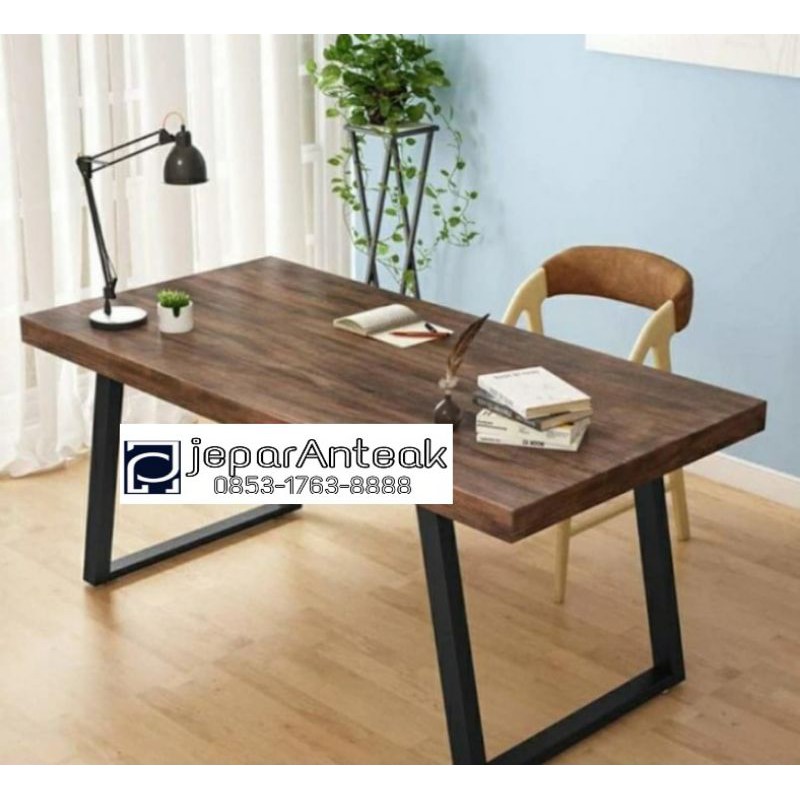 Jual meja kerja kayu solid | Shopee Indonesia