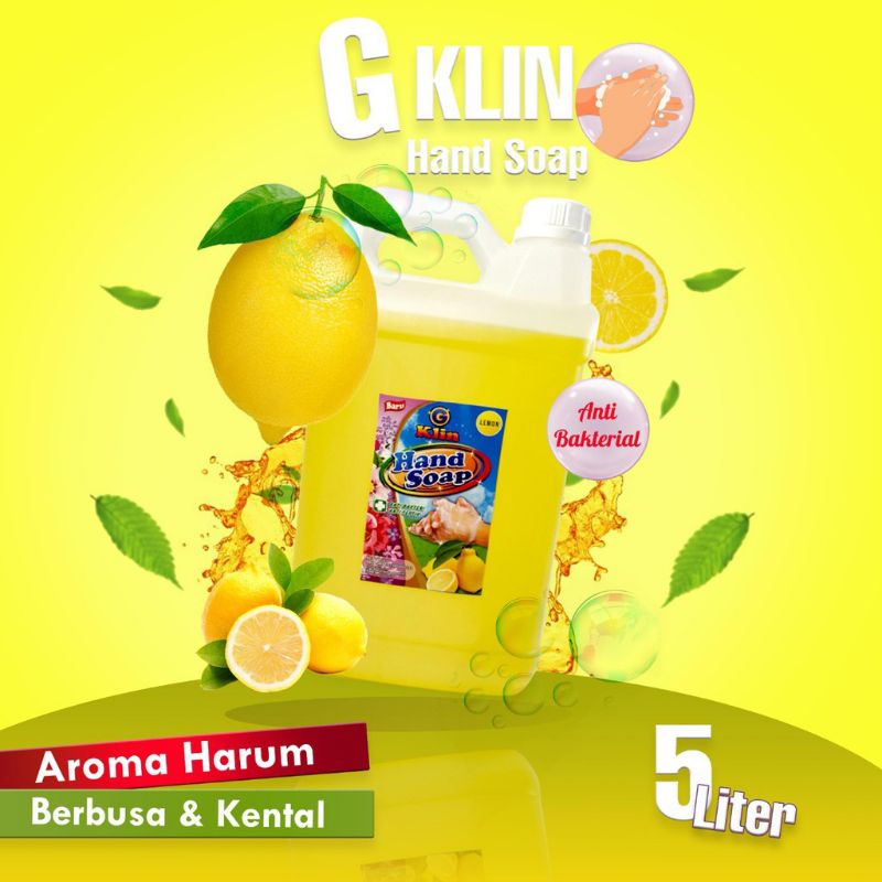 Jual HAND SOAP G KLIN AROMA LEMON 5 LITER SESUAI KEMENKES WITH ...