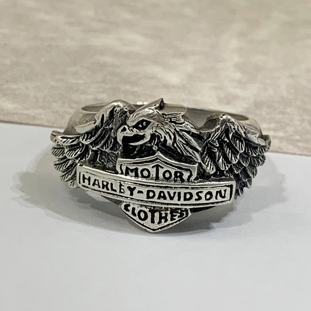 Jual Cincin Ring Perak silver Bali Harley Davidson Ukir Burung Asli 925 ...