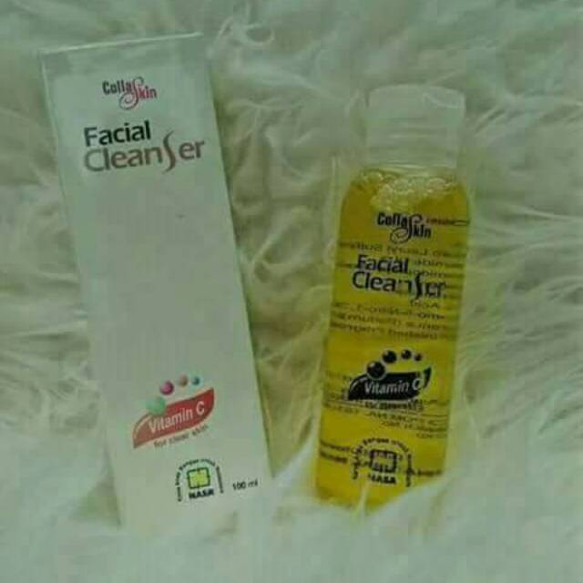 Jual ORI!!!Collaskin facial cleanser ( free 1 botol clink) | Shopee ...